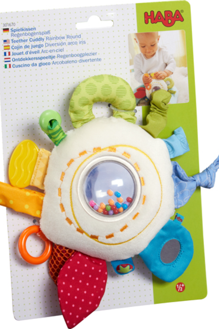 Teether Cuddly Rainbow Round – kitsandkaboodle